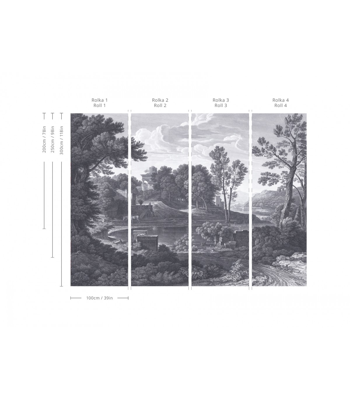 Ancient Riverside Grove Blue wallpaper - Exclusive Wallpapers → wal...