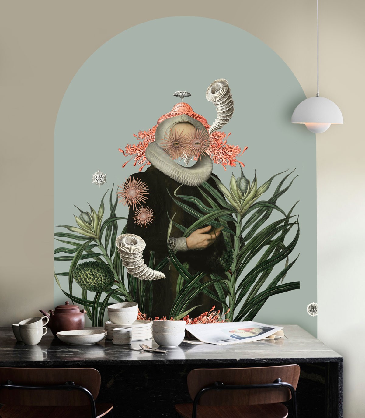 Arch → Elegant Arch-Shaped Wall Decor → wallcolors.com